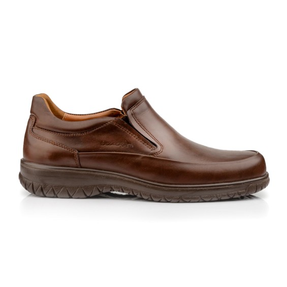 BOXER 14745 Men’s Brown Leather Moccasins Loafers Size 42